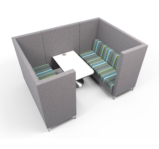 Booth Seating WITH MEDIA SYSTEM, Breakout, Soft Seating GBN Primo